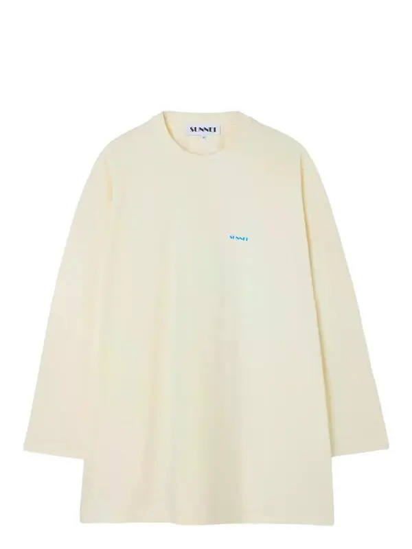 Sunnei Mega Long-sleeve T-shirt - Neutrals