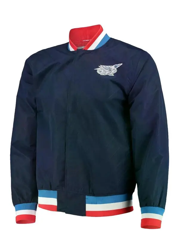 Mitchell & Ness X Houston Rockets Logo Jacket - Blue