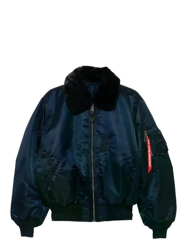 MASTERMIND WORLD X Alpha Industries B-15 Flight Jacket - Blue
