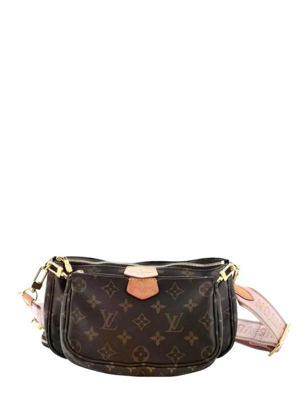 LOUIS VUITTON Multi Pochette Accessoires Monogram Canvas Crossbody Bag - Brown