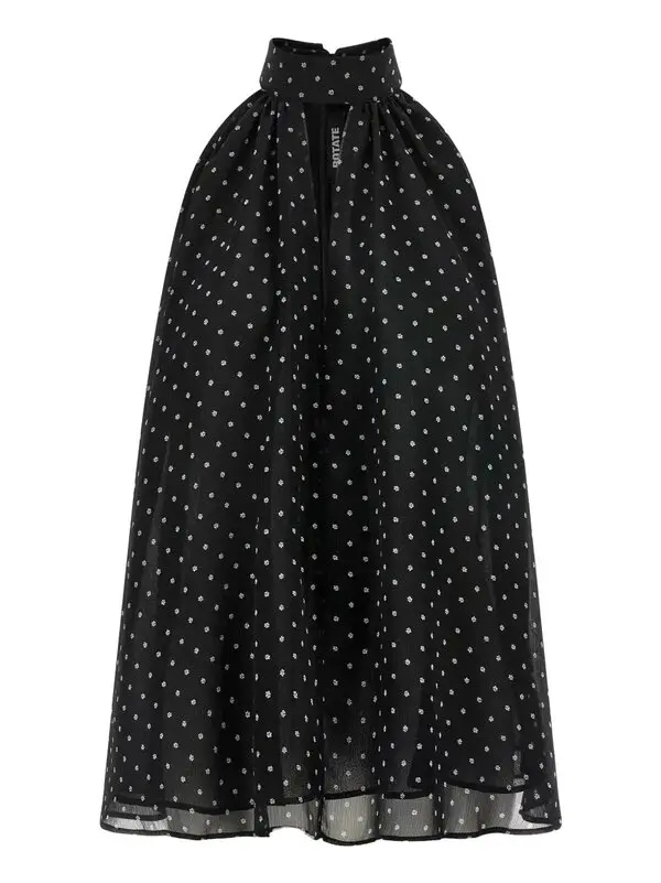 ROTATE BY BIRGER CHRISTENSEN Halterneck Bow Top - Black