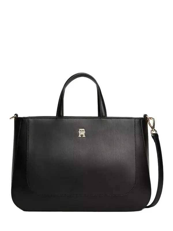 Tommy Hilfiger Logo-detail Tote - Black