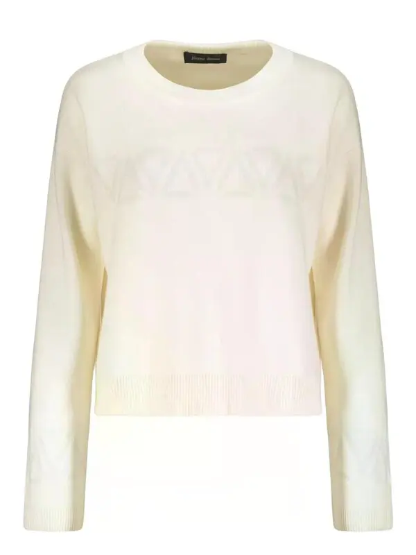 Herno Crew-neck Cropped Sweater - Neutrals