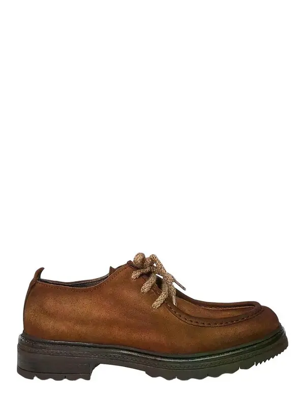 GIULIANO GALIANO Suede Lace Up Boots - Brown