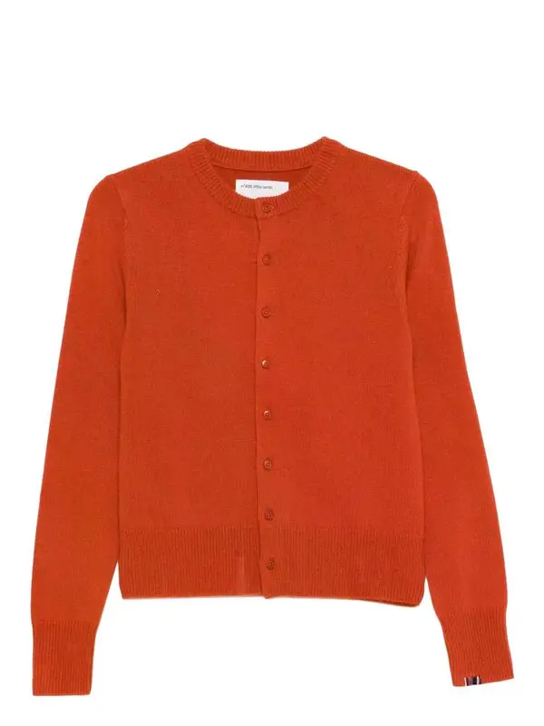 Extreme Cashmere Buttoned Cardigan - Orange