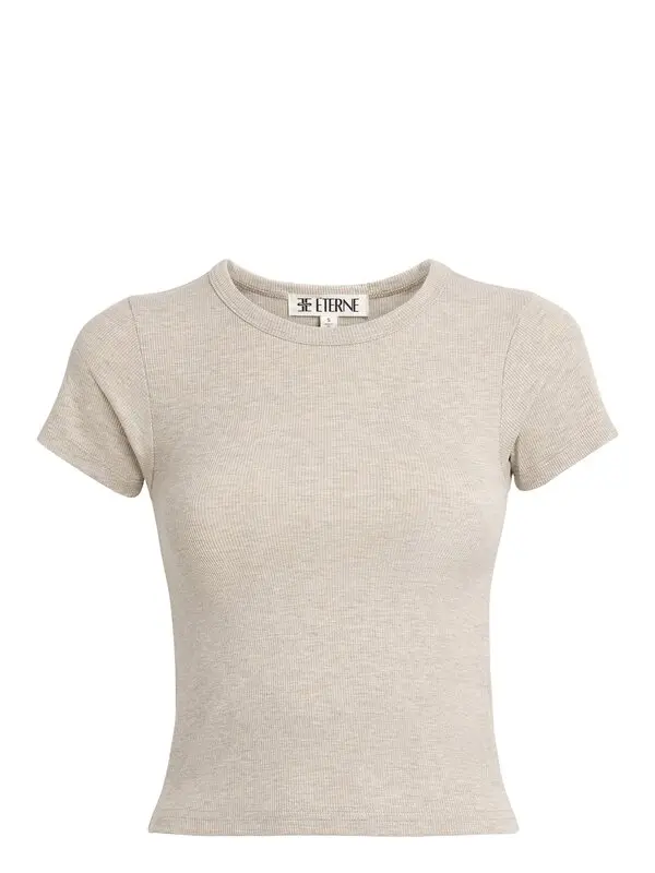Eterne Ribbed Baby T-shirt - Beige