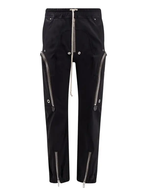 Rick Owens Bauhaus Cargo Certified Cotton Trousers - Black