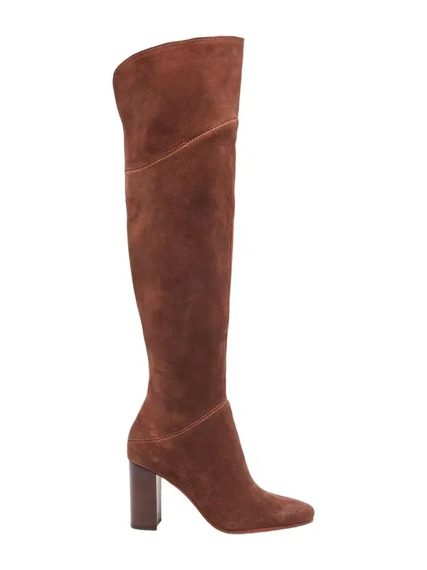 DOLCEVITA Sury Over-the-knee Boots - Dark Saddle Suede