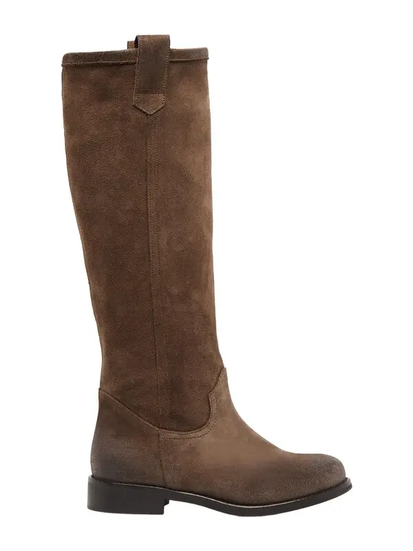 DOLCEVITA Knee High Boots - Chocolate Suede