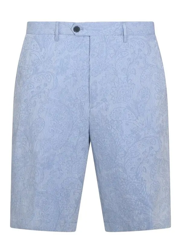 Etro Cotton Shorts - Blue