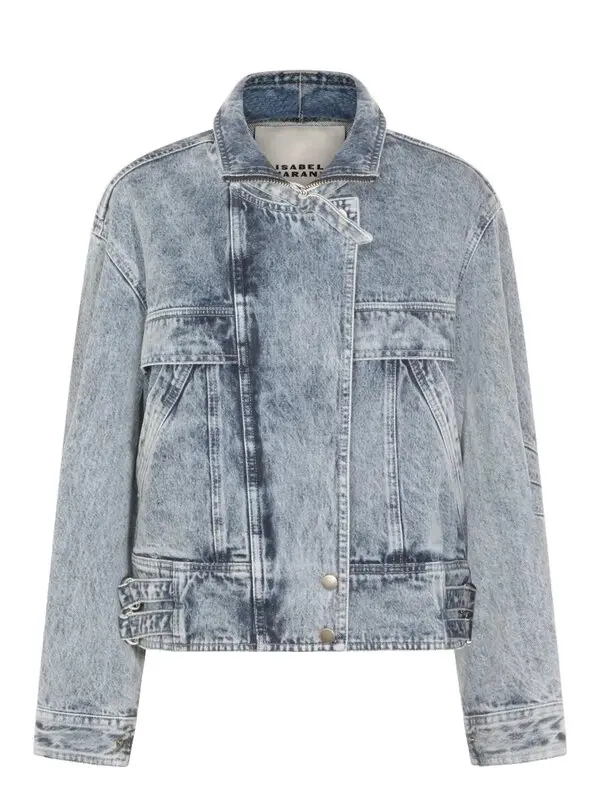 Isabel Marant Light Cotton Denim Jacket - Blue