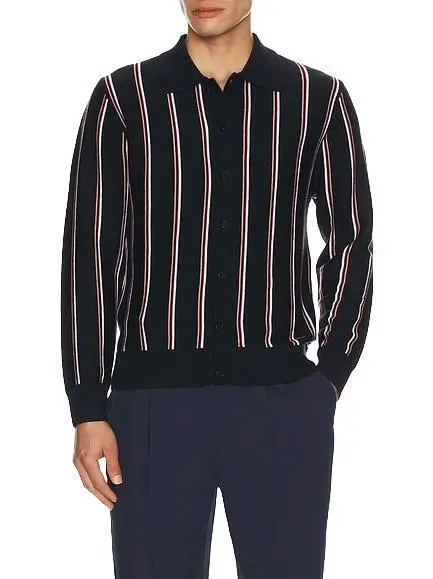 Simkhai Elio Striped Cardigan - Midnight Multi