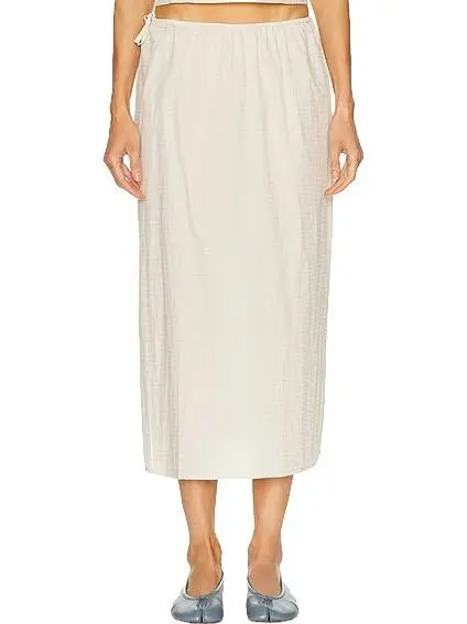 DEIJI STUDIOS Mid-day Skirt - Bone Check