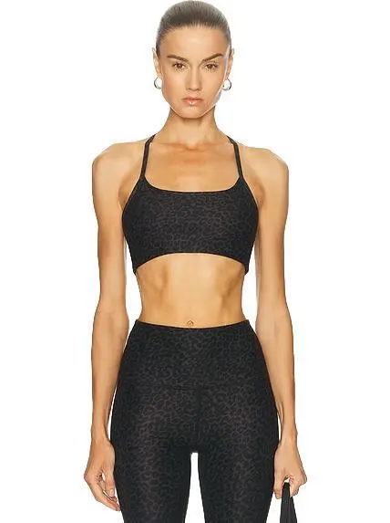 Beyond Yoga Softmark Slim Racerback Bra - Espresso Leopard