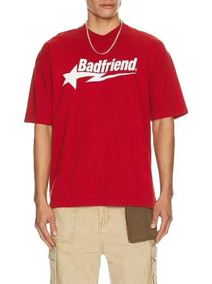 BADFRIEND Star Logo Tee - Red