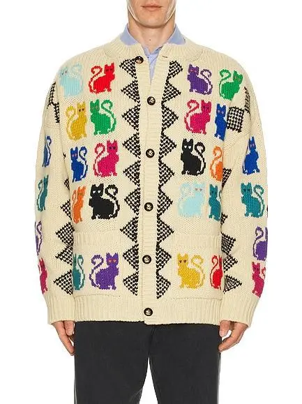 Valentino Garavani Wool Cat Cardigan - Multicolor