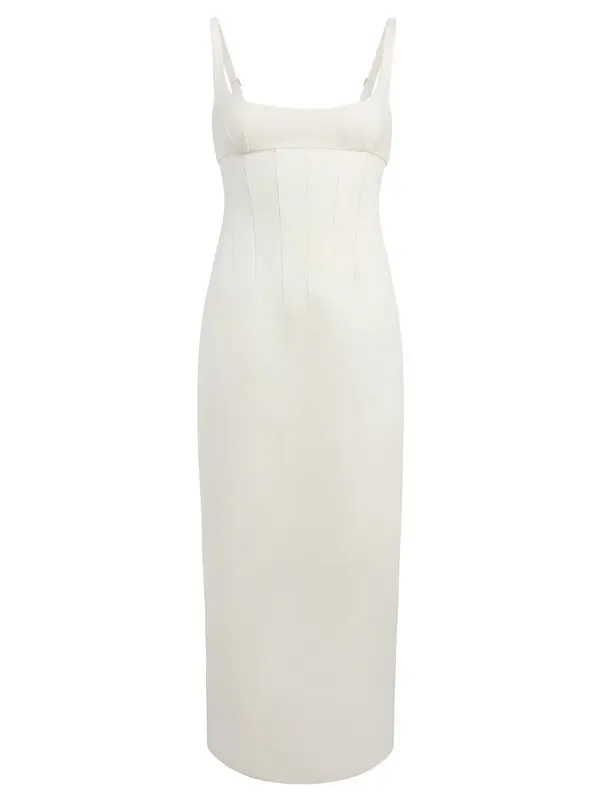 Khaite Lotte Sheath Dress - Cream