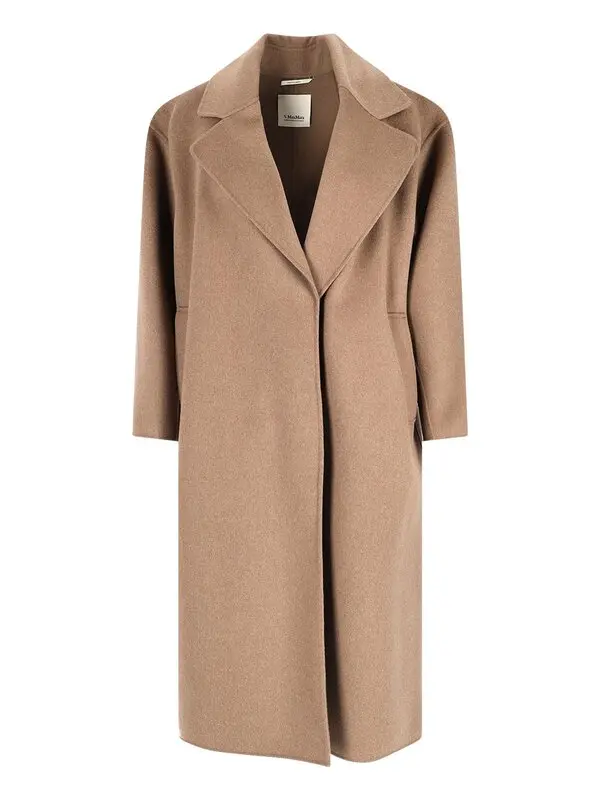 Max Mara Virgin Wool 'arona' Coat - Brown