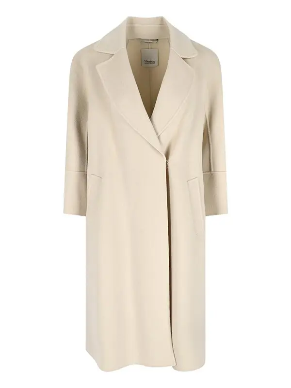 Max Mara Arona Virgin Wool Coat - Cream
