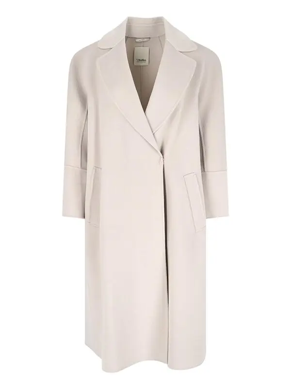 Max Mara Virgin Wool 'arona' Coat - Gray