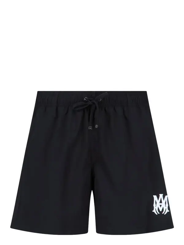 Amiri Beach Shorts - Black
