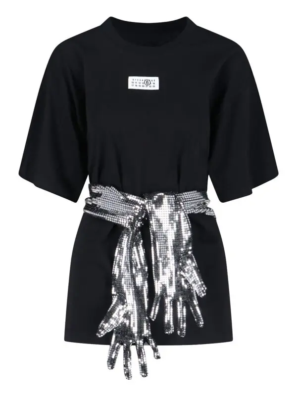MAISON MARGIELA Gloves T-shirt - Black