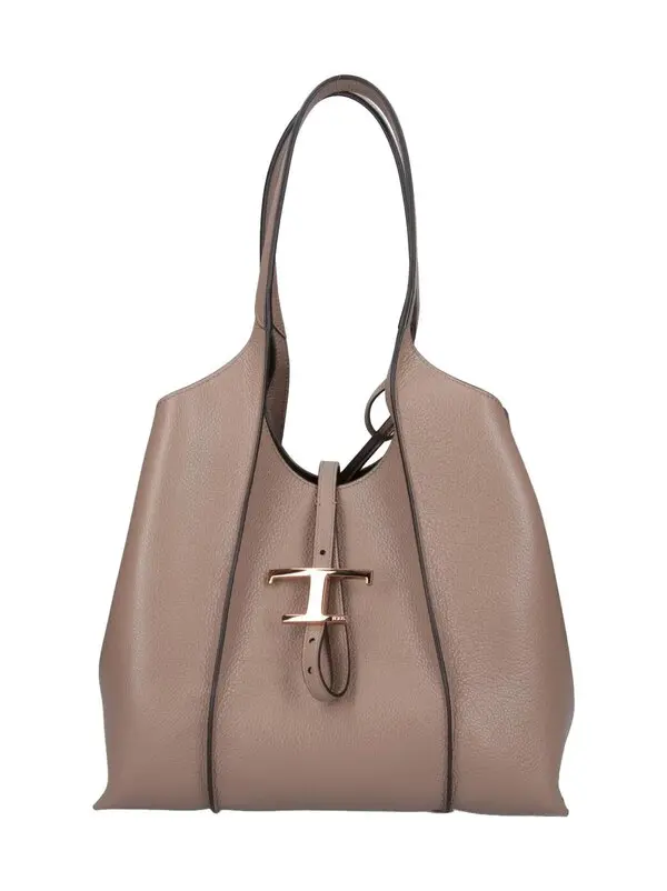 TOD'S T-timeless Small Tote - Taupe