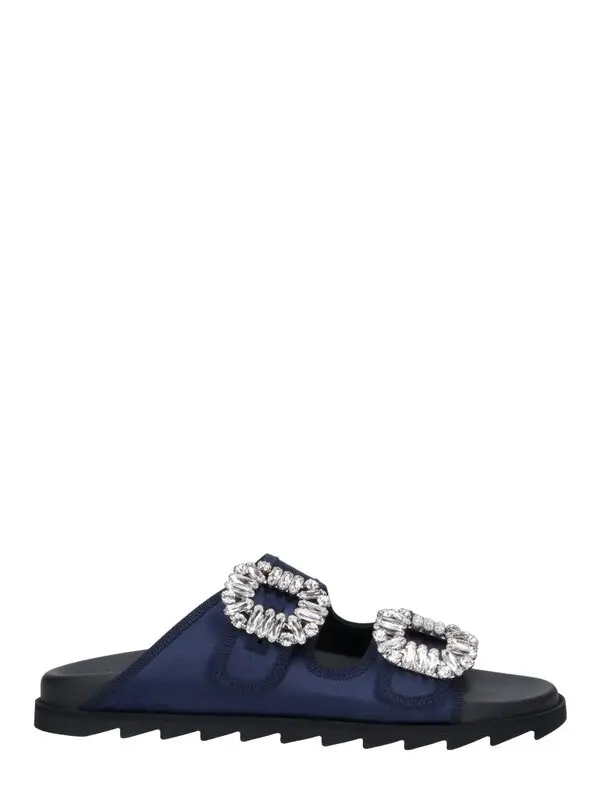 ROGER VIVIER Slidy Viv' Sandals - Blue