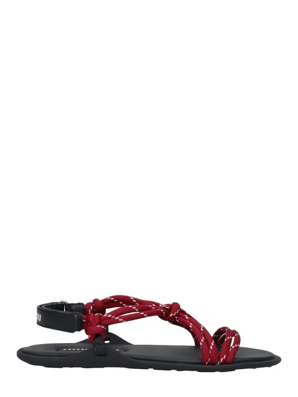 Miu Miu Riviere Sandals - Red