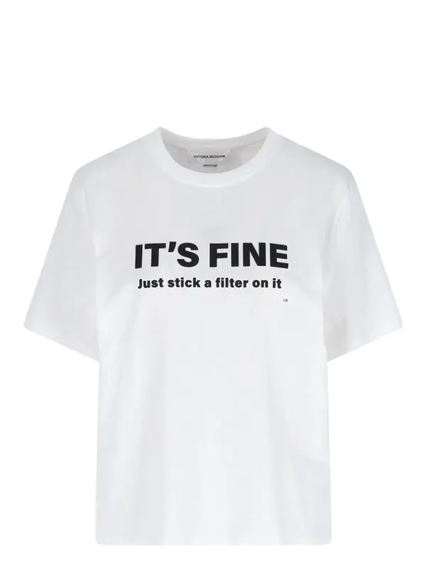 Victoria Beckham It's Fine' T-shirt - White