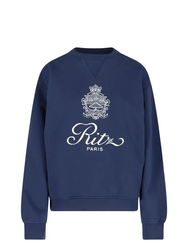 FRAME Ritz Crew Neck Sweatshirt - Blue