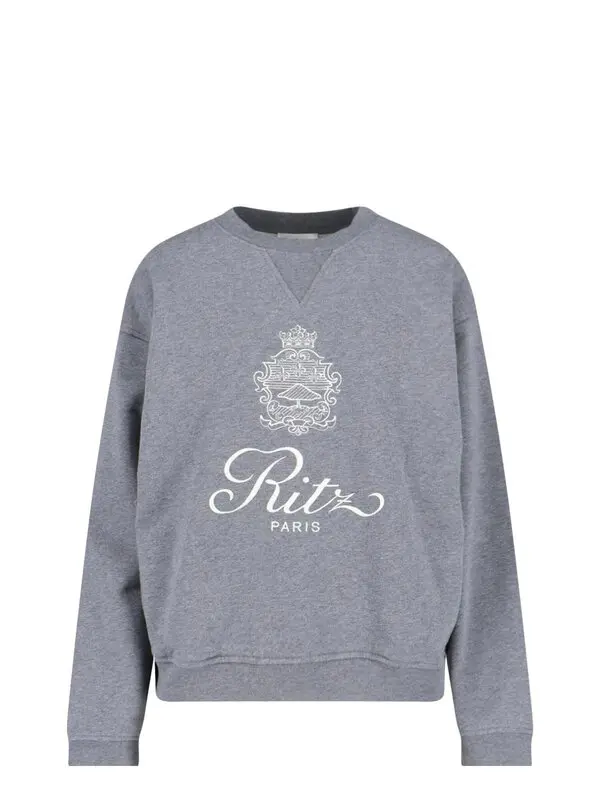 FRAME Ritz Crew Neck Sweatshirt - Gray
