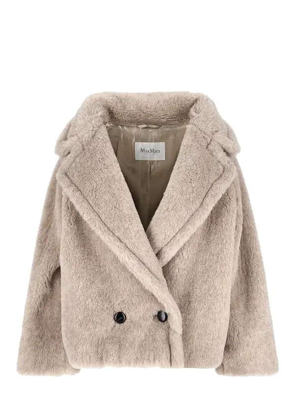 Max Mara Teddy Bear Icon Crop Coat - Beige