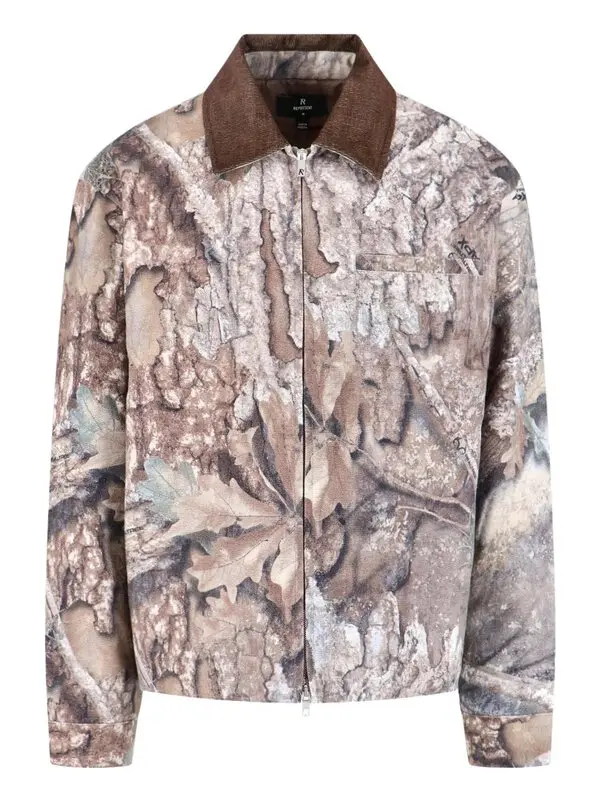 REPRESENT Camo Trucker Jacket - Brown