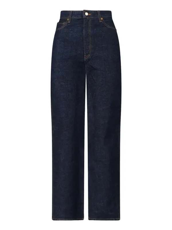 Khaite Delina Straight Jeans - Blue