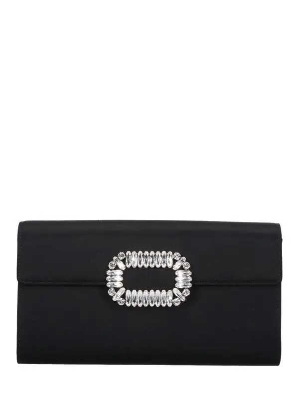 ROGER VIVIER Evening Envelope Pouch - Black
