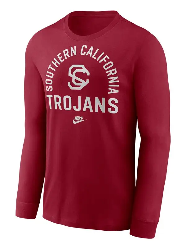 Nike Usc Legacy Arched Logo College Long-sleeve T-shirt - Red