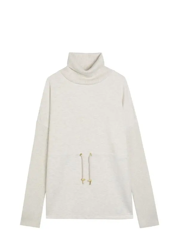 Varley Ethel Toggle-waist Sweatshirt - Ivory