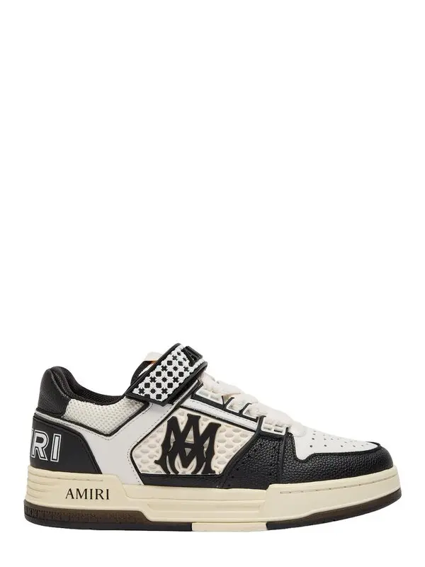 Amiri Ma Skyline Panelled Leather Sneakers - Black