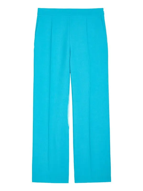 Chloé Straight-leg Wool Trousers - Blue