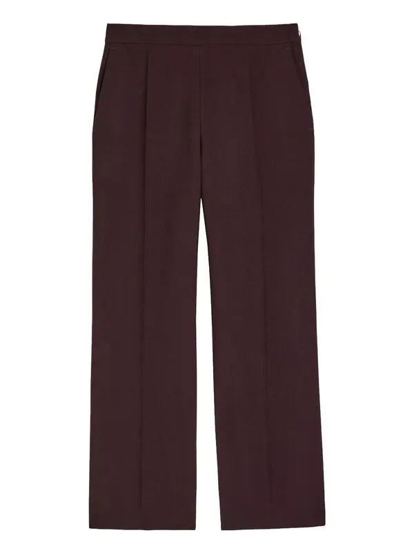 Chloé Straight-leg Wool Trousers - Purple