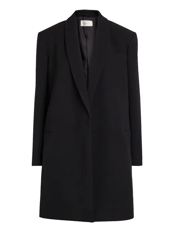 THE ROW Fenaris Wool Coat - Black