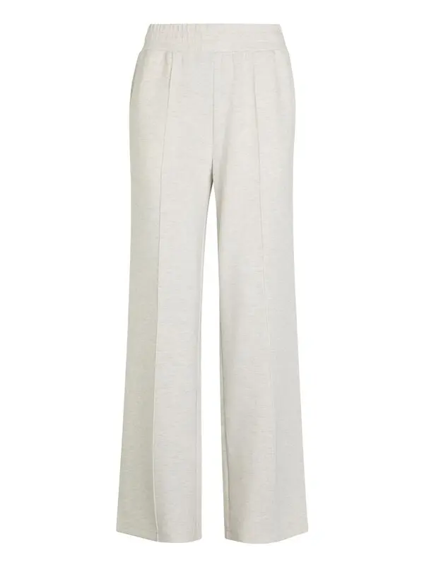 Varley The Wide Leg 30 Pintuck Jersey Sweatpants - Ivory