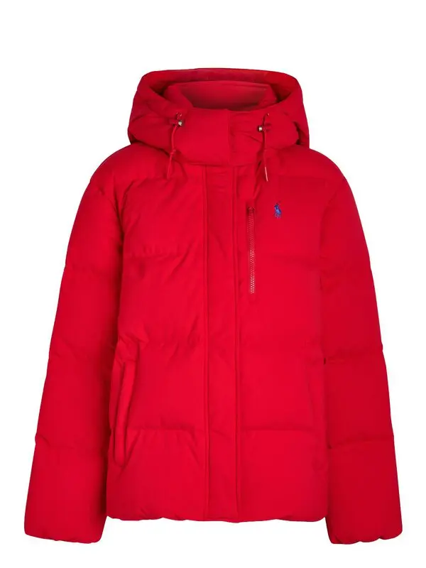Ralph Lauren Logo-embroidered Padded Shell Jacket - Red