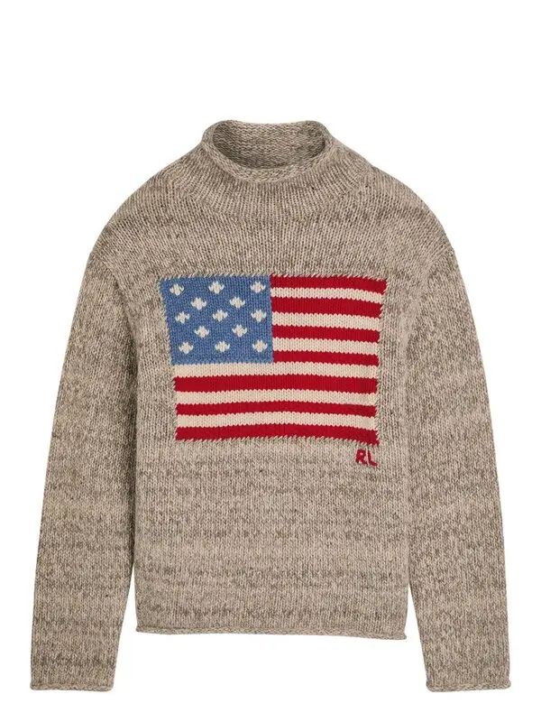 Polo Ralph Lauren Flag Wool-blend Jumper - Beige