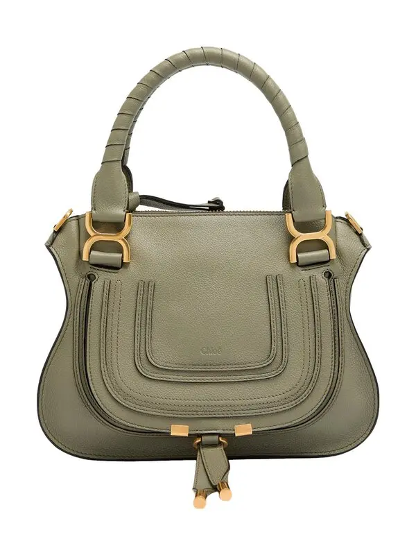 Chloé Marcie Small Leather Shoulder Bag - Green