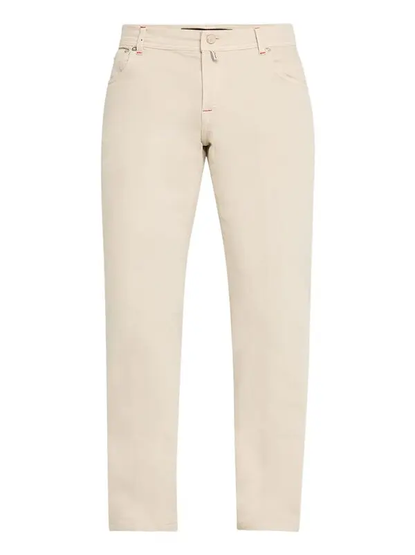 Kiton Straight-fit Five-pocket Pants - Beige