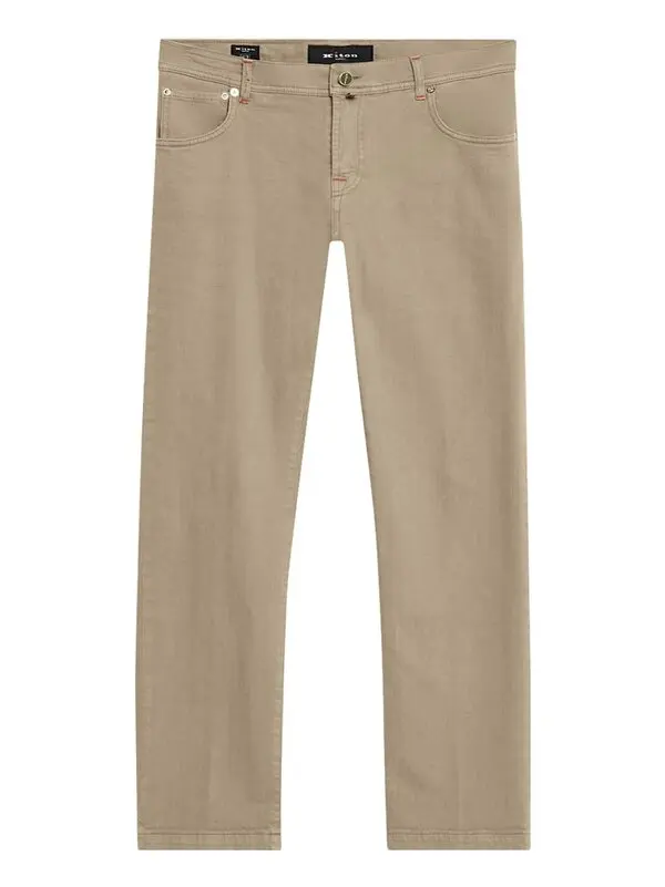 Kiton Five-pocket Pants - Olive