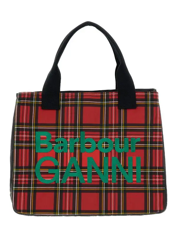 Barbour X Ganni Borsa Tote - Multicolore