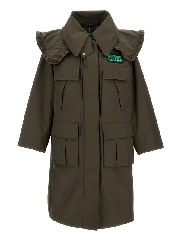Barbour X Ganni Parka - Green